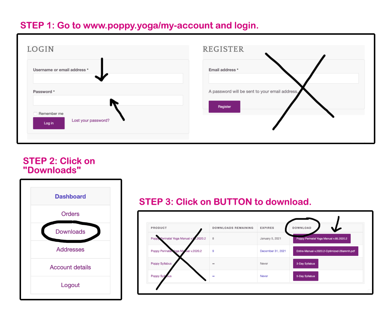 Manual Download – Poppy Perinatal Prenatal Postnatal Yoga